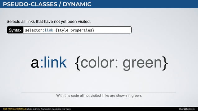 9- Learn CSS Fundamentals / Pseudo-classes | PPT