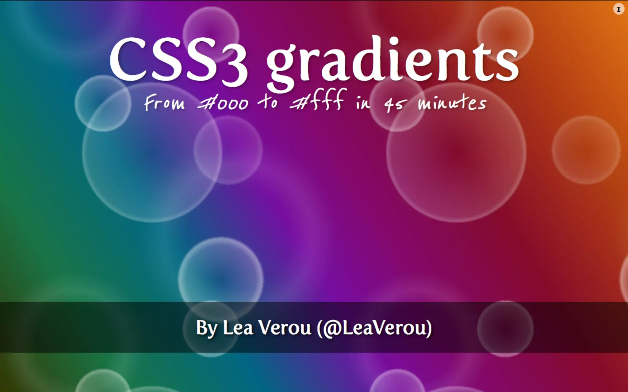 Mastering CSS3 gradients | PPT Mastering CSS3 gradients | PPT