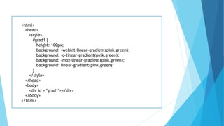 Css gradients | PPT