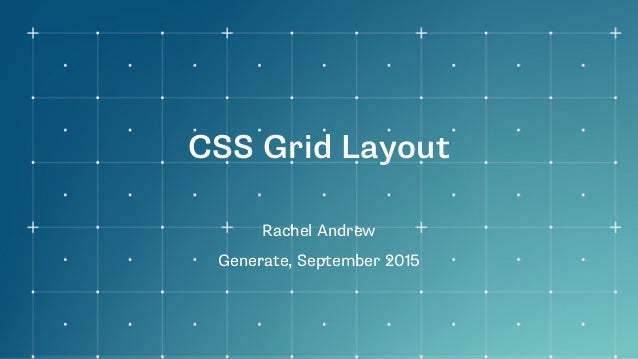 CSS Grid Layout CSS Grid Layout