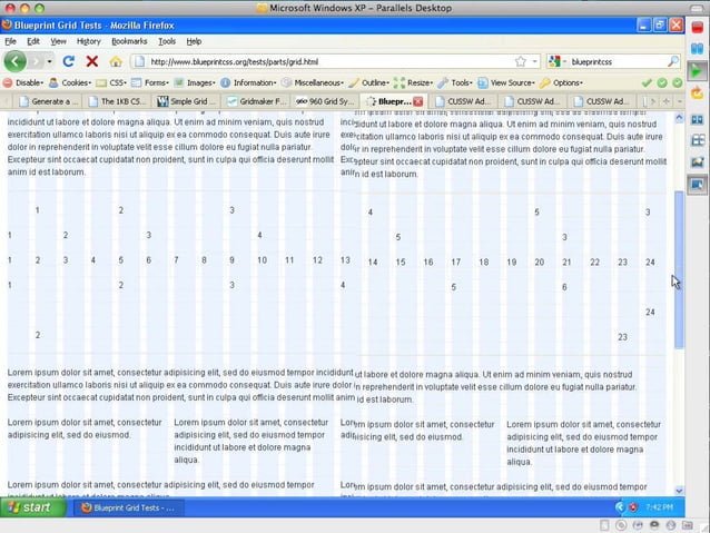 CSS Grid Layout w/ Blueprint CSS | PDF | Web Design and HTML | Internet
