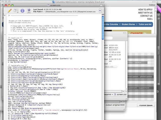 CSS Grid Layout w/ Blueprint CSS | PDF | Web Design and HTML | Internet