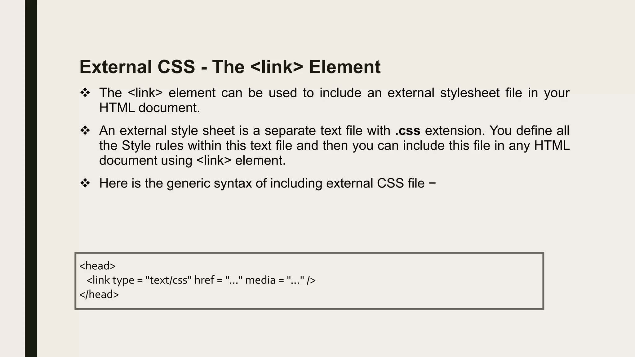 Css inclusion | PPT