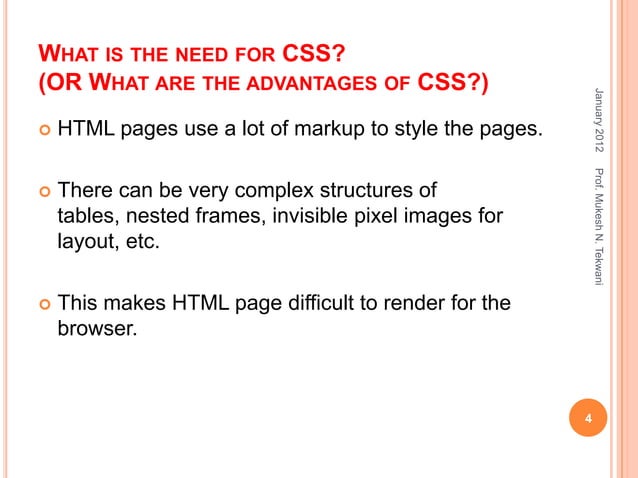 Css Cascading Style Sheets Introduction Ppsx Web Design And Html Internet