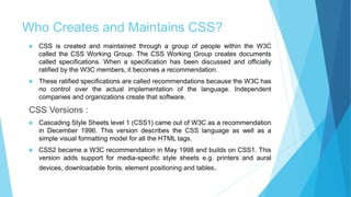 Css introduction | PPT