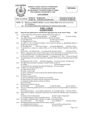 MCQS PPC . FEDERAL EXAMS | PDF