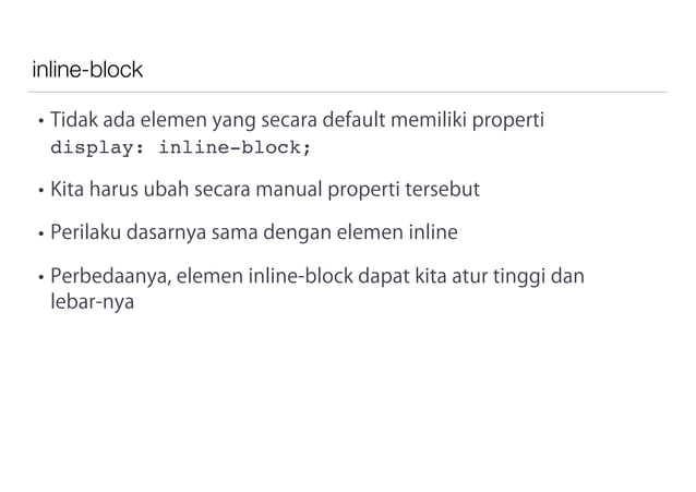 CSS Layouting #1 : Display | PDF
