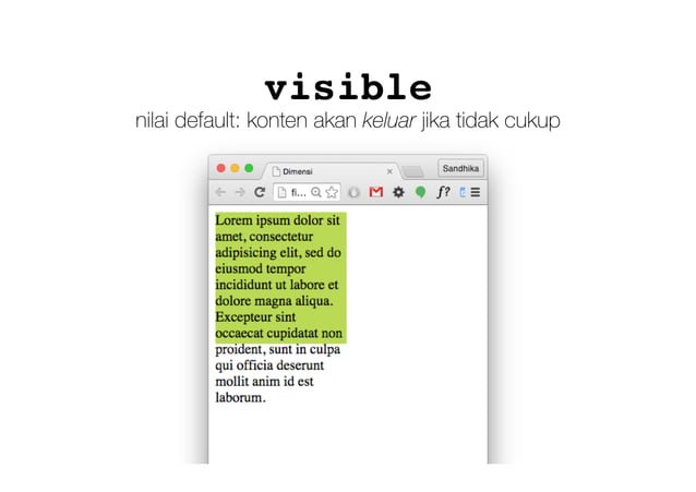 CSS Layouting #2 : Dimensi & Overflow | PDF