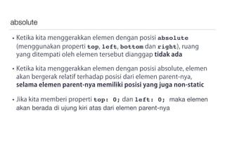 CSS Layouting #5 : Position | PDF