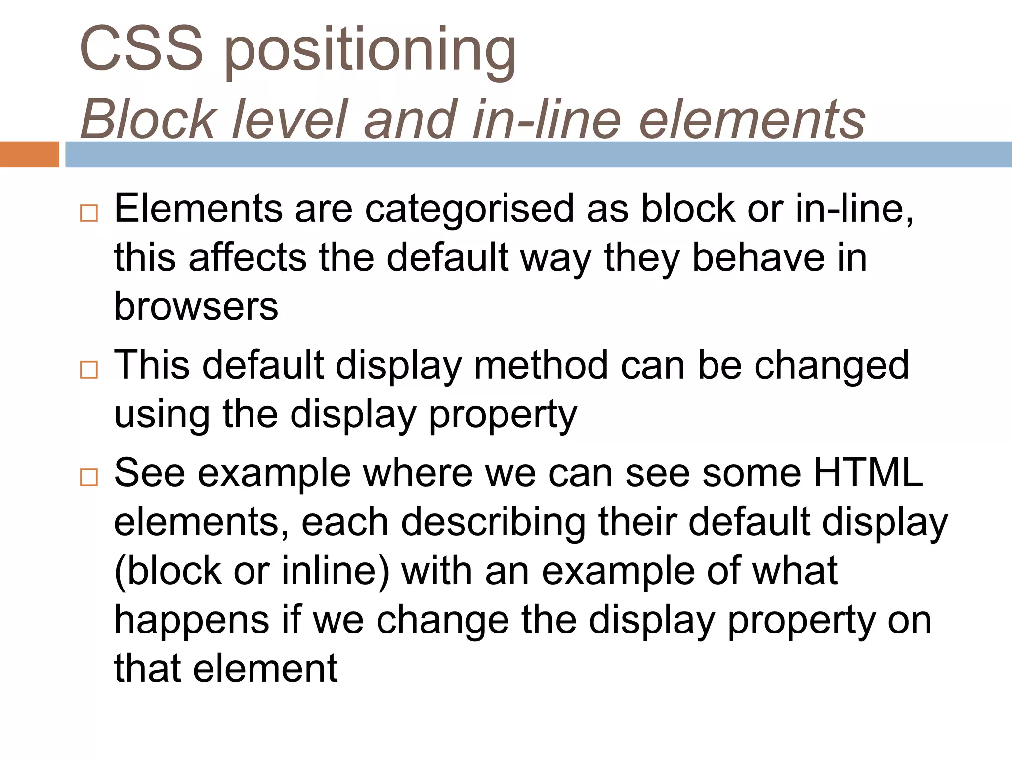 Css layouts-continued | PPT | Web Design and HTML | Internet
