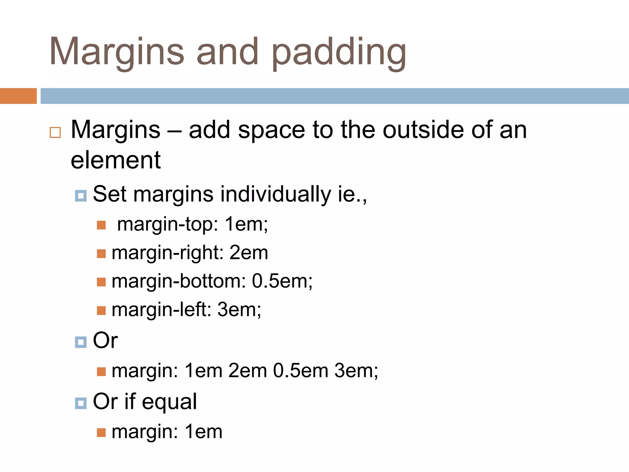 Css layouts-continued | PPT | Web Design and HTML | Internet