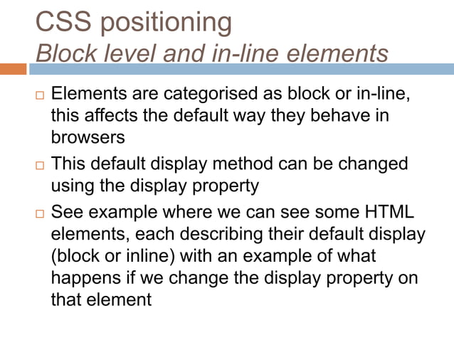 Css layouts-continued | PPT