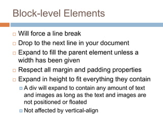 Css layouts-continued | PPT | Web Design and HTML | Internet