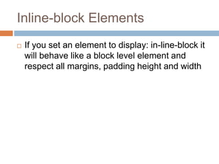 Css layouts-continued | PPT | Web Design and HTML | Internet