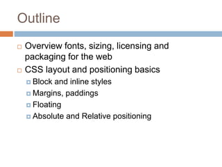 Css layouts-continued | PPT | Web Design and HTML | Internet
