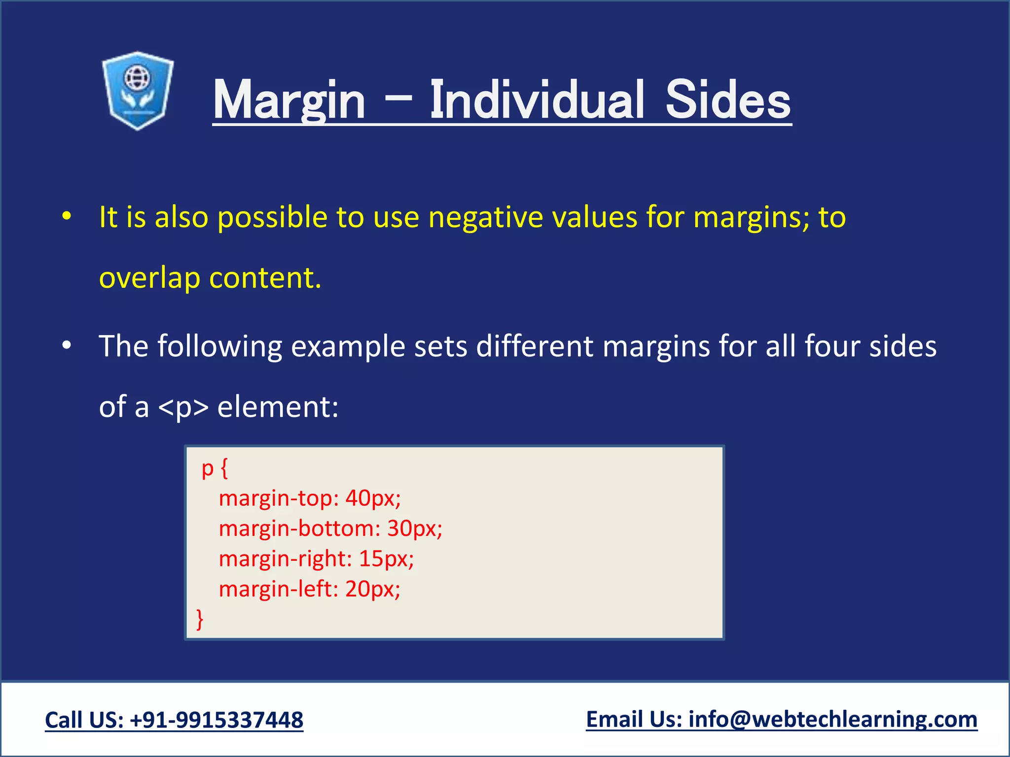 Css margins | PPTX