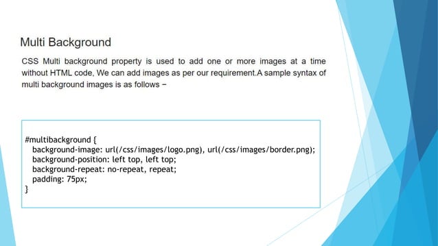 Css multi background | PPT