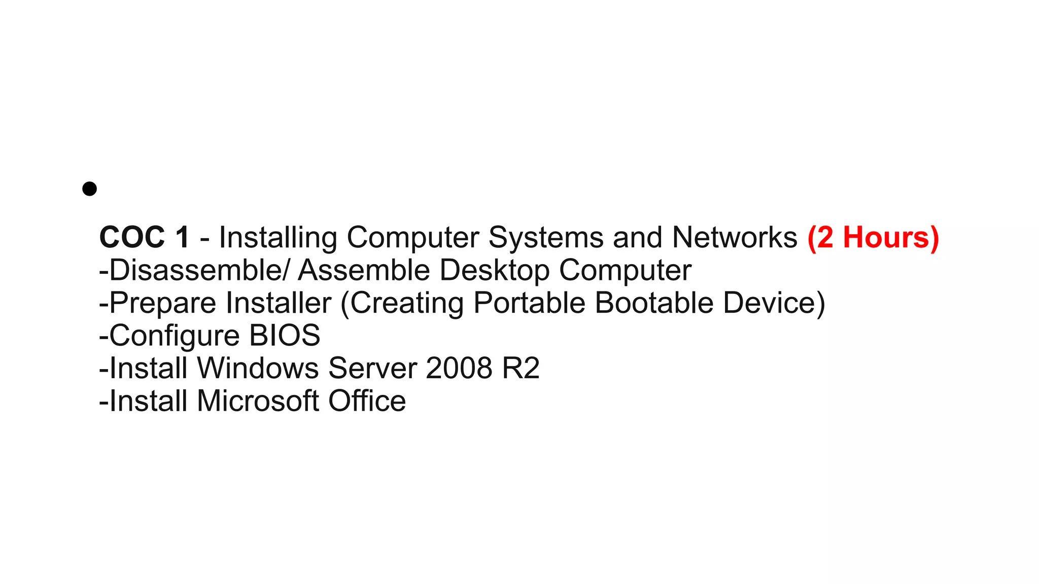 Css nc ii | PPTX | Computing | Technology & Computing