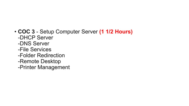 Css nc ii | PPTX | Computing | Technology & Computing