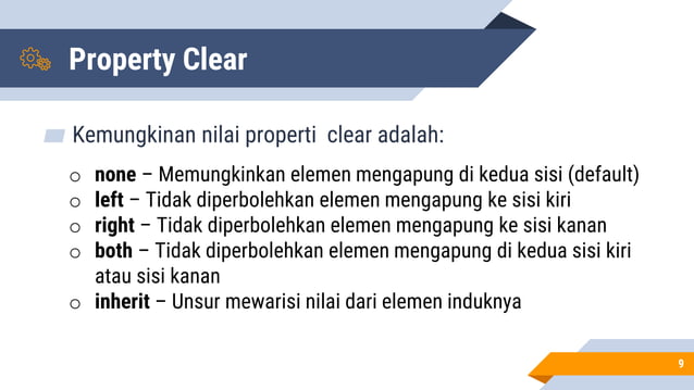 Mater Kelas X RPL (Desain Web) CSS - Overflow dan Float.pptx