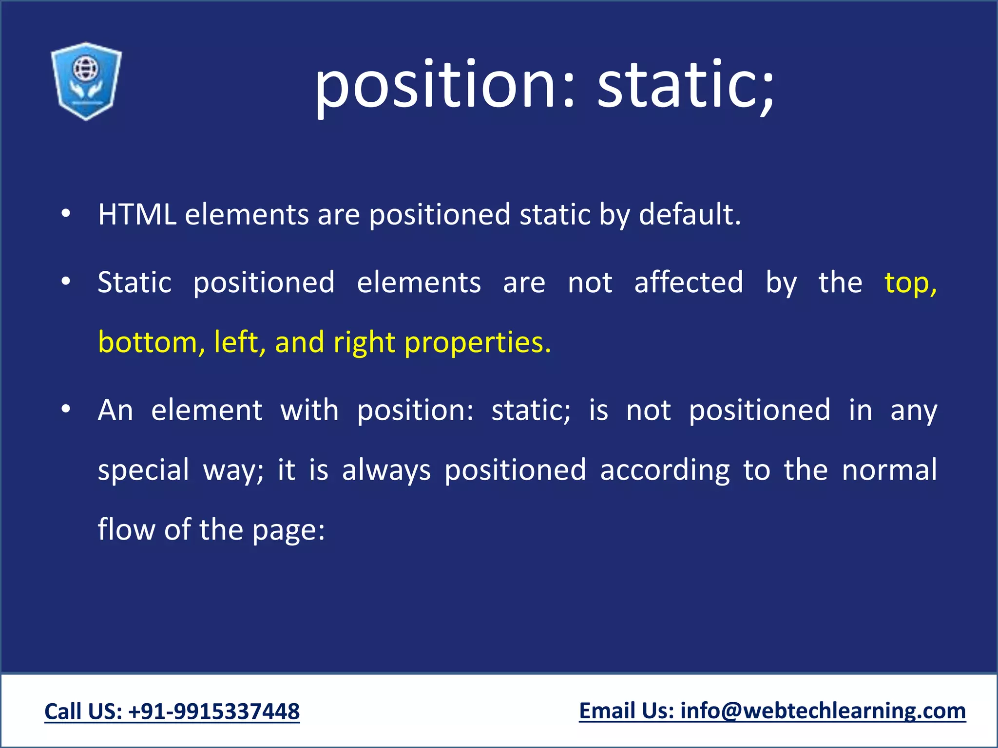Css position | PPTX