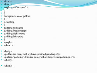 CSCADING style sheet. Internal external inline | PPT