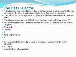 CSCADING style sheet. Internal external inline | PPT