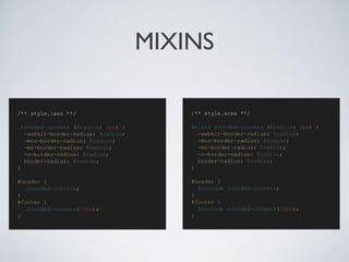CSS Preprocessors: LESS is more or look SASS-y trying | PPT
