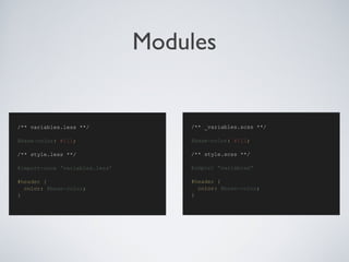 CSS Preprocessors: LESS is more or look SASS-y trying | PPT