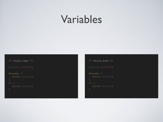 CSS Preprocessors: LESS is more or look SASS-y trying | PPT | Free Download