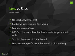 CSS Preprocessors with an introduction to LESS/SASS | PPT