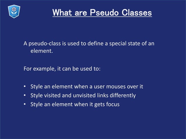 Css Pseudo Classes Pptx 3833