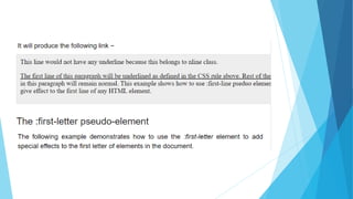 Css pseudo elements | PPT