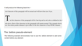Css pseudo elements | PPT