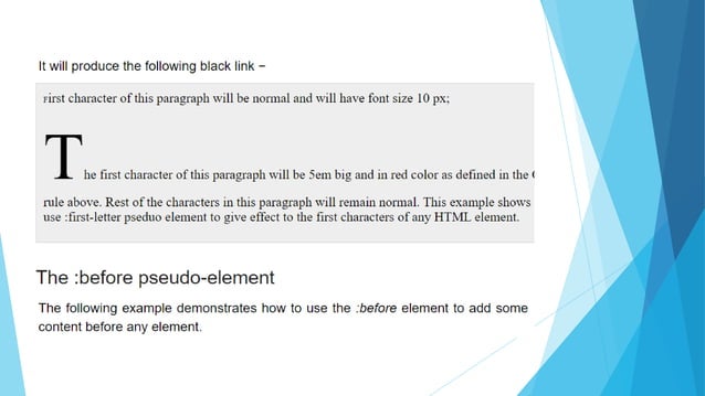 Css pseudo elements | PPT
