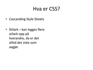 Css pwerpoint | PPTX