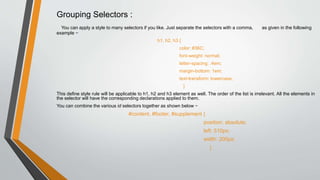 Css syntax | PPT