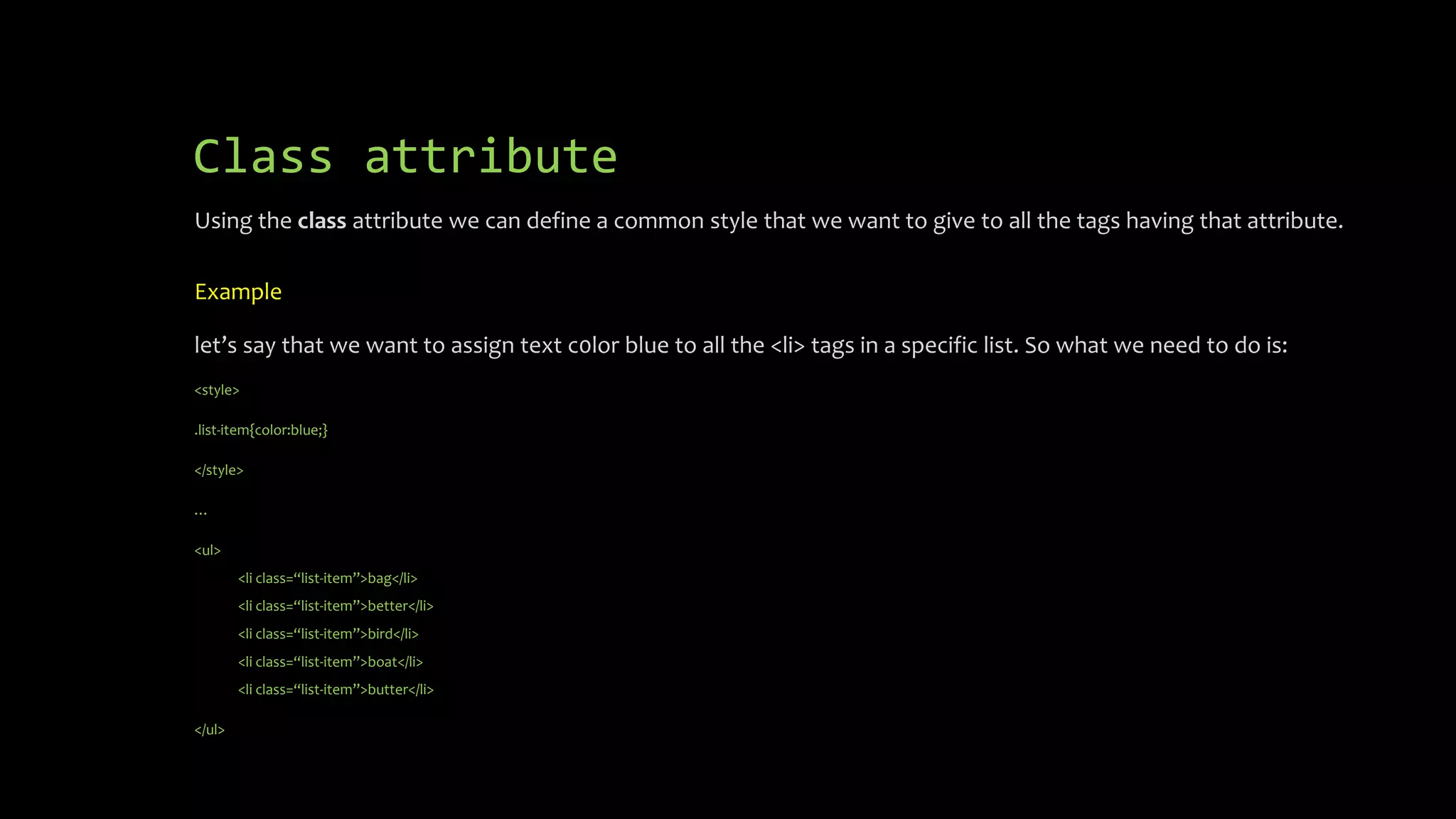 CSS Selectors: element, class, id | PPTX