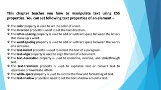 Css text | PPT