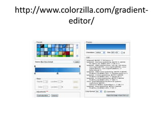 CSS Generator Tools | PPTX | Web Design and HTML | Internet