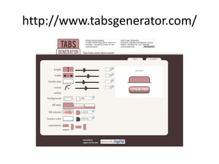 CSS Generator Tools | PPTX | Web Design and HTML | Internet