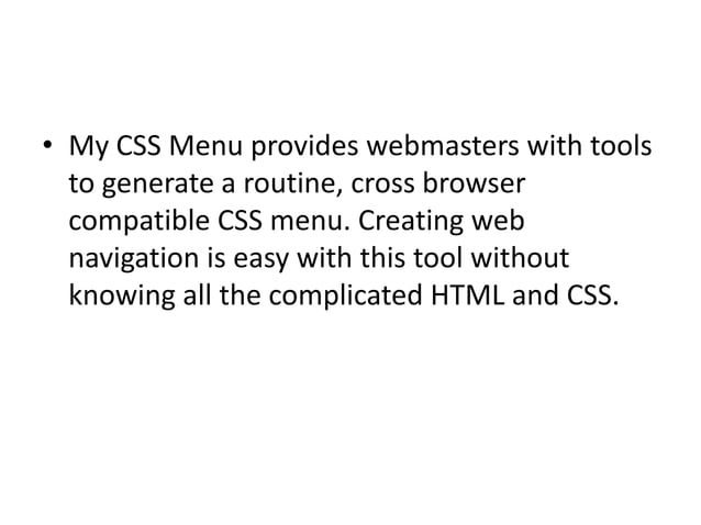 CSS Generator Tools | PPTX | Web Design and HTML | Internet