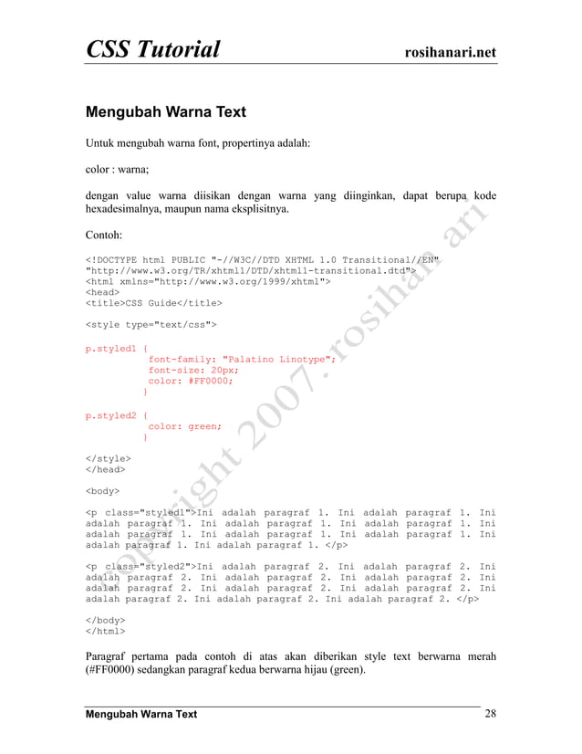 Css tutorial-11 | PDF
