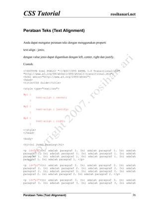 Css tutorial-15 | PDF