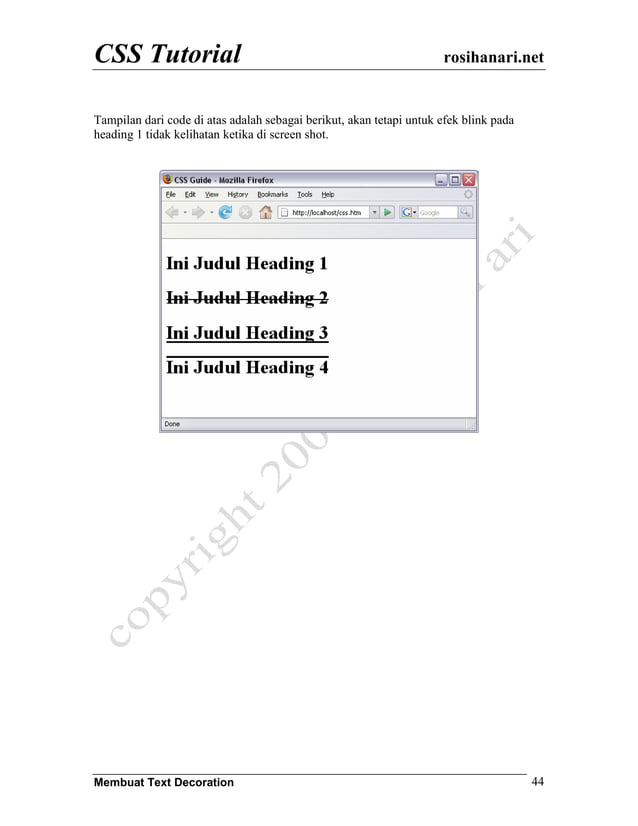 Css tutorial-18 | PDF