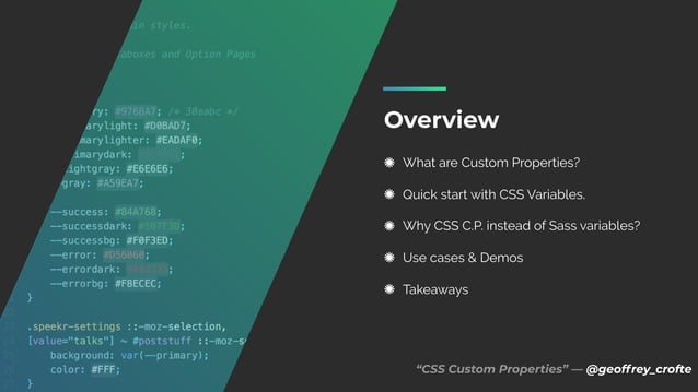 CSS Custom Properties (aka CSS Variable) | PPT CSS Custom Properties (aka CSS Variable) | PPT