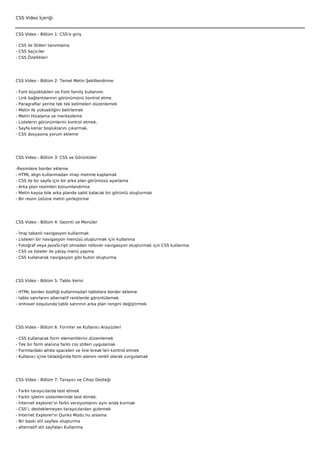 Css video | PDF