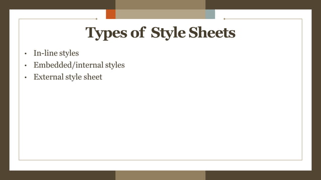 Css Introduction Slides With Html Codepdf