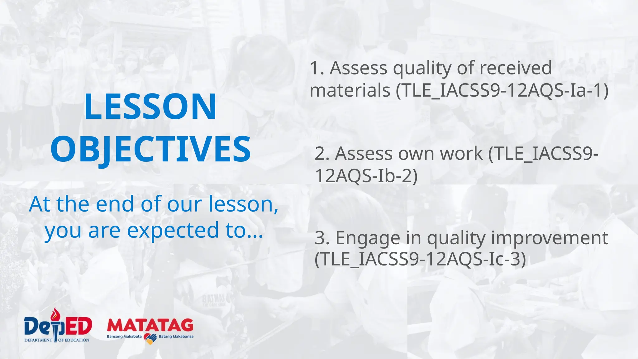 CSS 11 Week 2 L1 - Apply Quality Standards.pptx
