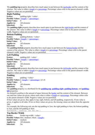 Css1 properties | DOC